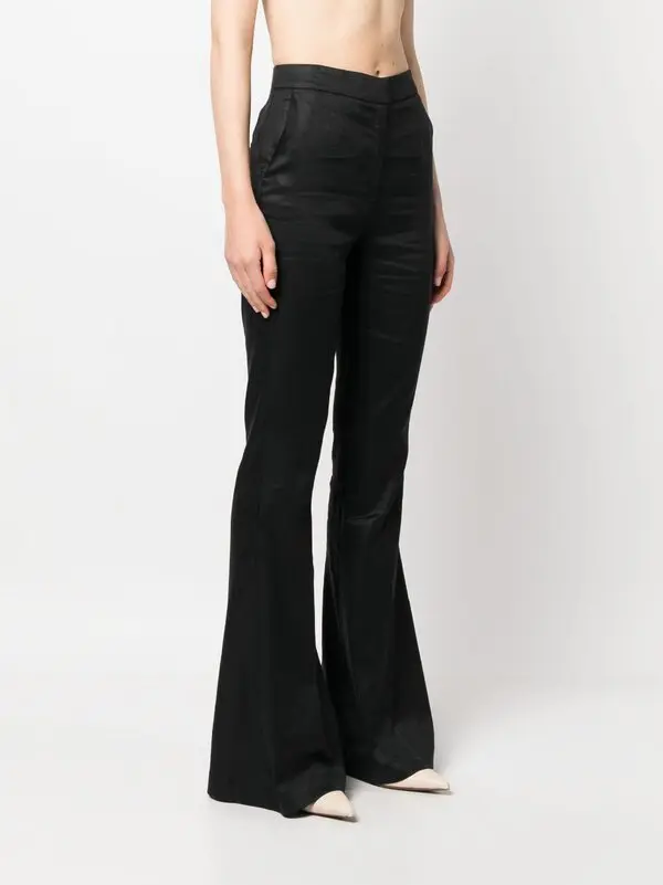 OMBRA MILANO High-waisted Flared Trousers