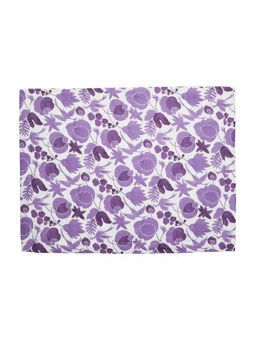 La DoubleJ Placemats Set Of 2 - Wildbird Viola Small Purple