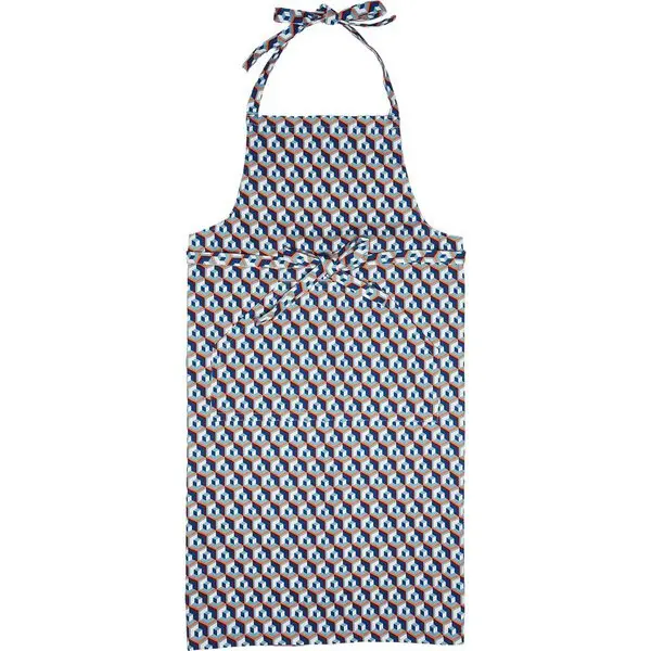 La DoubleJ Apron With Pocket - Cubi Blue