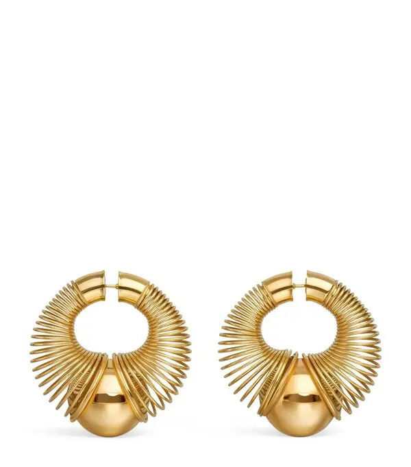 Alaïa Spiral Hoop Earrings - Gold