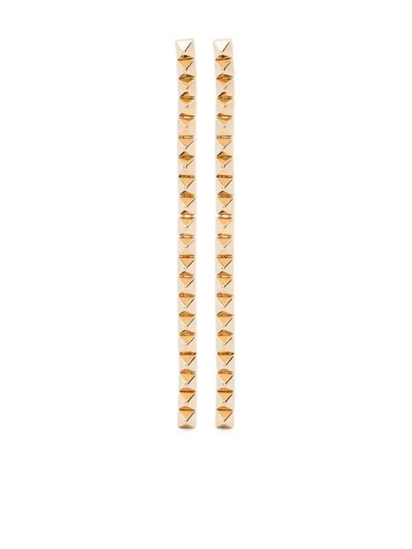 Eddie Borgo Pyramid Drop Earrings - Gold