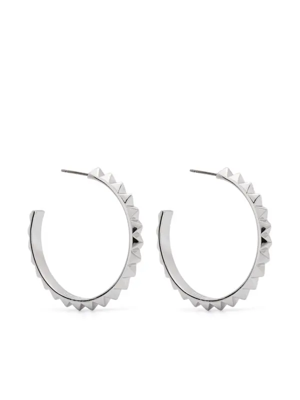 Eddie Borgo Pyramid Stud Earrings - Silver