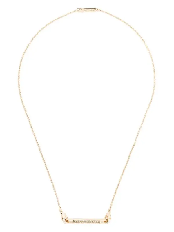Eddie Borgo Pavé Safety Chain Necklace - Gold