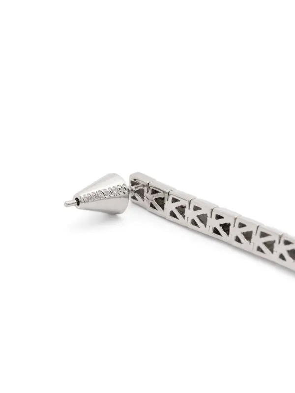 Eddie Borgo Pyramid Drop Earrings - Silver