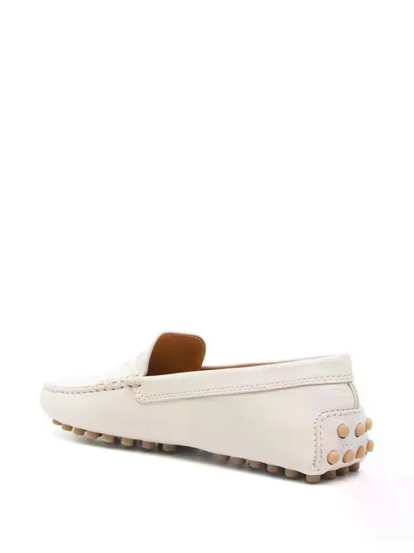 TOD'S Gommino Leather Loafers - Neutrals