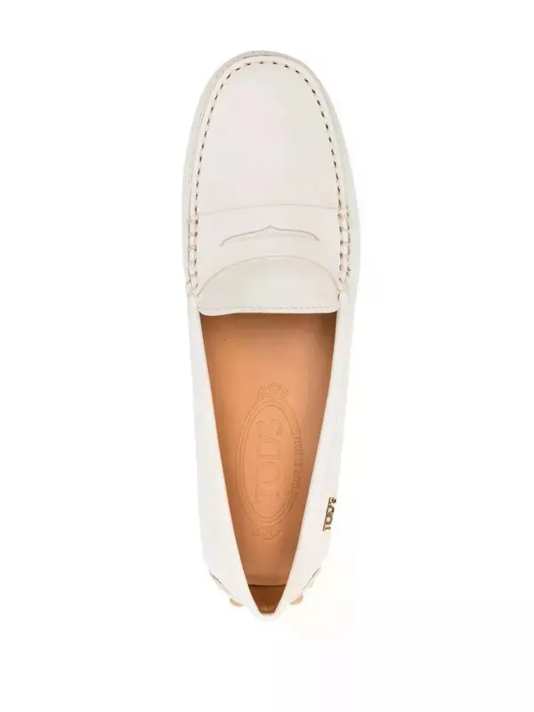 TOD'S Gommino Leather Loafers - Neutrals