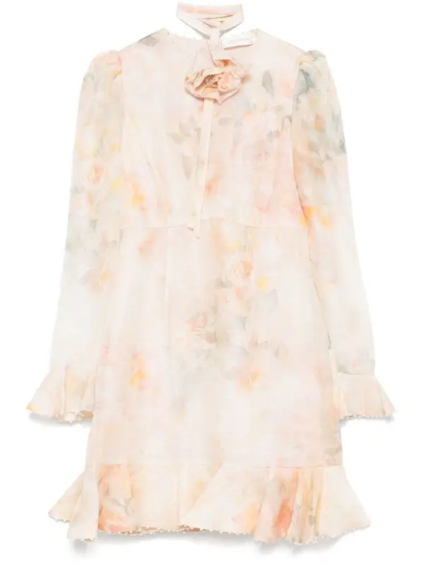 Zimmermann Crush Flower Mini Dress