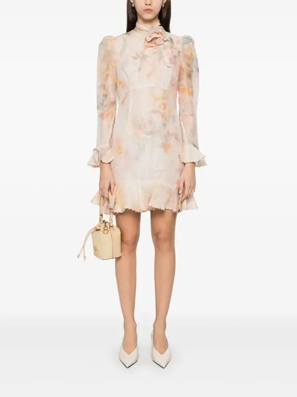 Zimmermann Crush Flower Mini Dress
