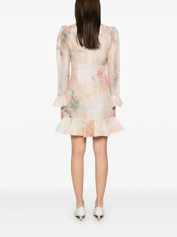 Zimmermann Crush Flower Mini Dress
