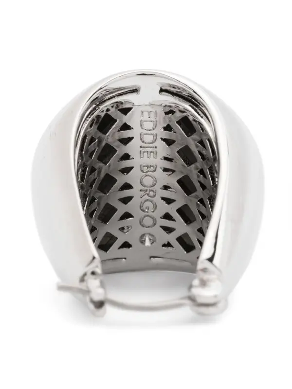 Eddie Borgo Teardrop Hoop Earrings - Silver