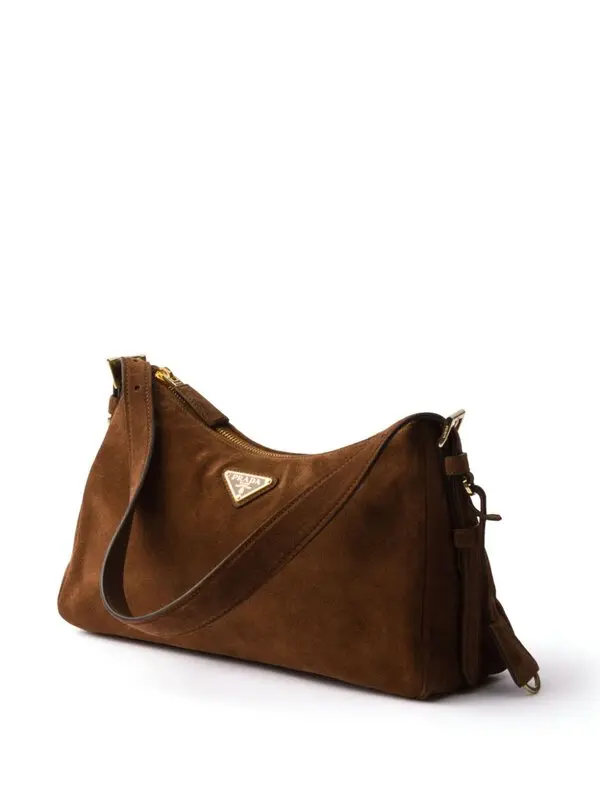 Prada Aimée Medium Shoulder Bag - Brown