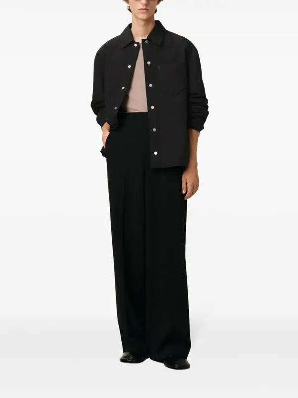 AMI Paris De Coeur Padded Overshirt - Black