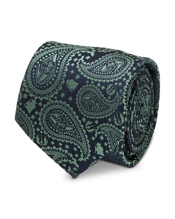 CUFFLINKS, INC. Star Wars Yoda Paisley Neck Tie - Green