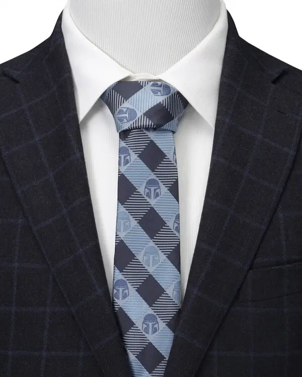 CUFFLINKS, INC. Star Wars Mando Helmet Check Tie