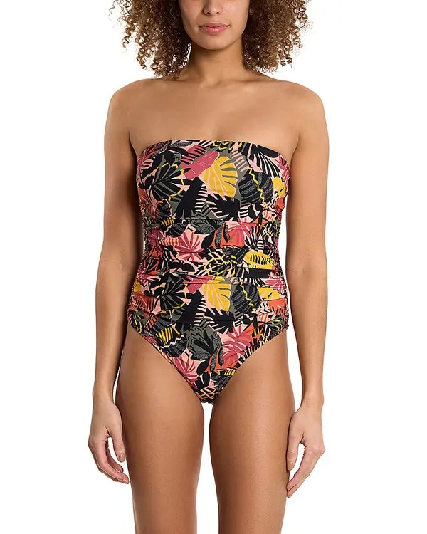 Hanky Panky Bandeau Ruched One Piece Swimsuit - Palm Springs