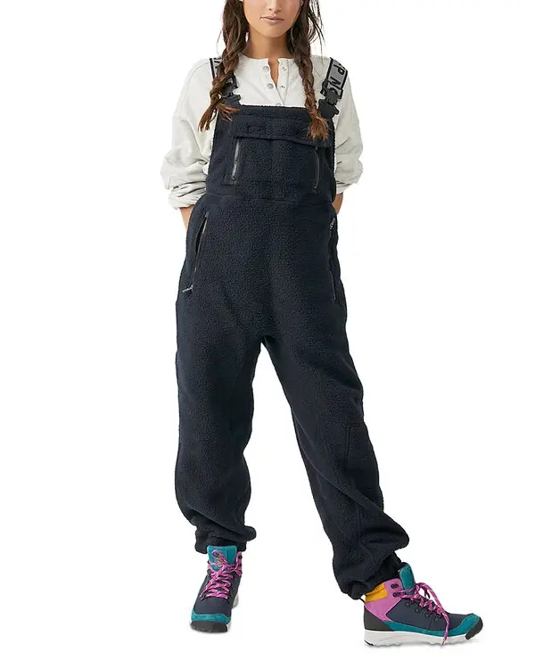 Free People Hit The Slopes Overalls - Black