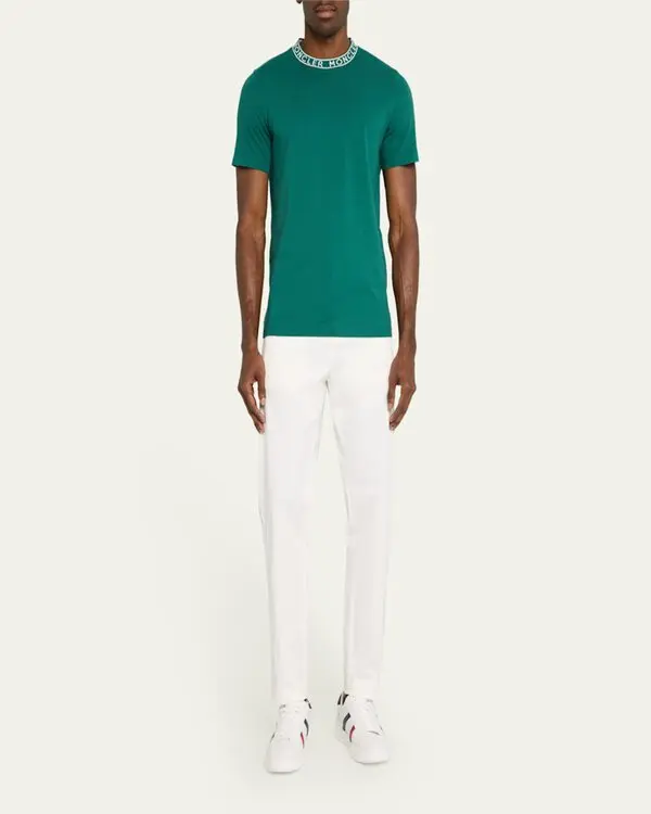 Moncler Logo-collar Jersey T-shirt