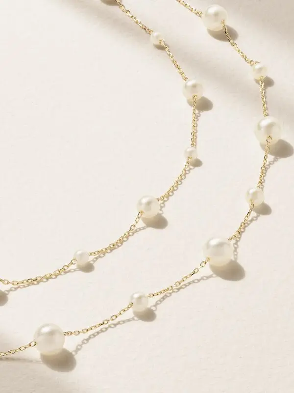 Mizuki 14-karat Pearl Necklace