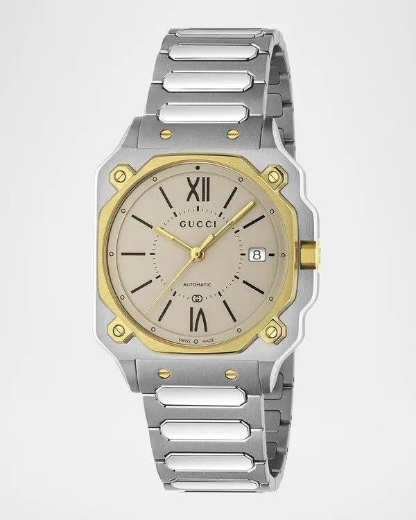 Gucci G-flat Two-tone Bracelet Watch, 36mm - Two Tone