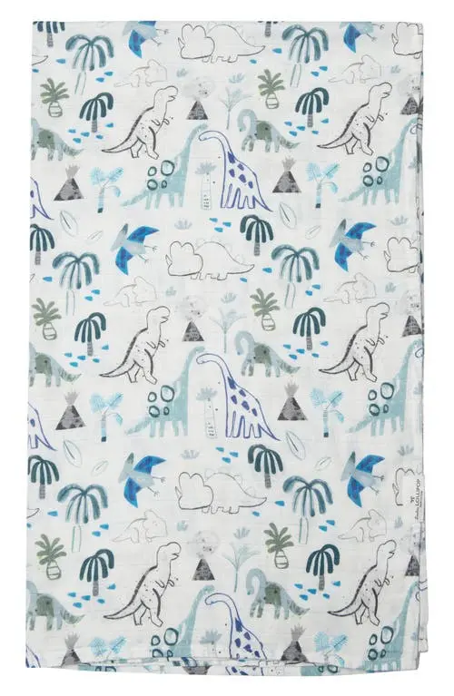 LOULOU LOLLIPOP Muslin Swaddle Blanket - Dinosaurs