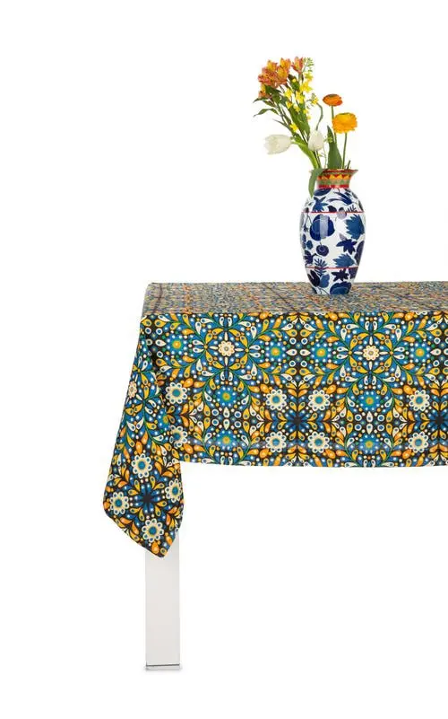 La DoubleJ Medium Tablecloth - Confetti Blue