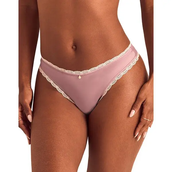 ADORE ME Elsie Thong Panties - Medium Beige