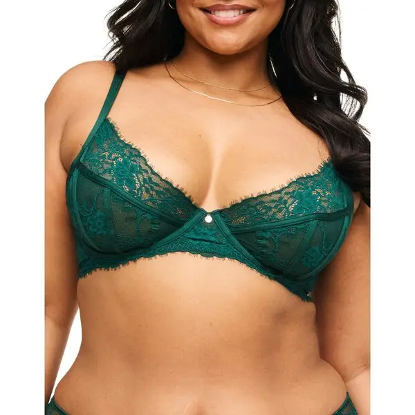 ADORE ME Mandi Unlined Demi Bra - Dark Green