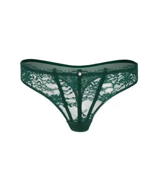 ADORE ME Mandi Thong Panties - Dark Green