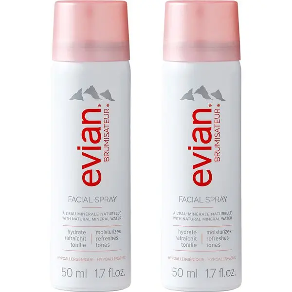 EVIAN Mini Facial Water Spray Duo - No Color