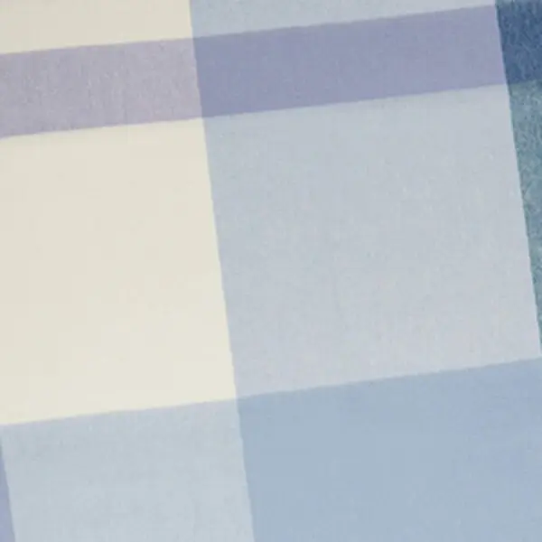 Mulberry Large Merino Wool Check Scarf - Neutral