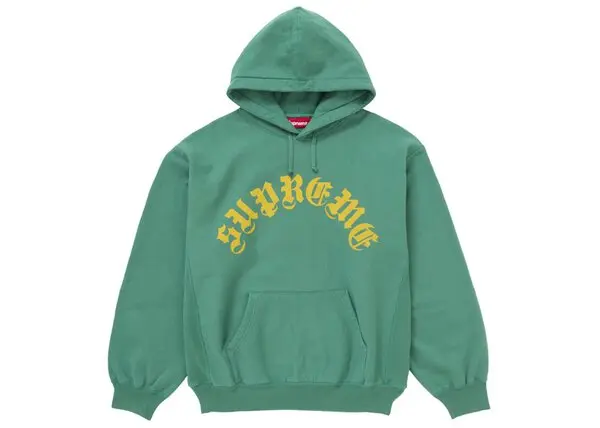 Supreme Printed Arc Hooded Sweatshirt - Green