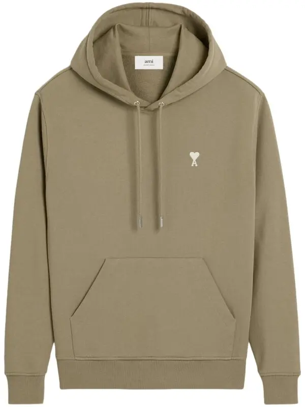 AMI Paris De Coeur Hoodie - Green