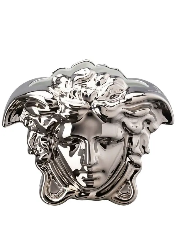 Versace Medusa Porcelain Vase - Silver