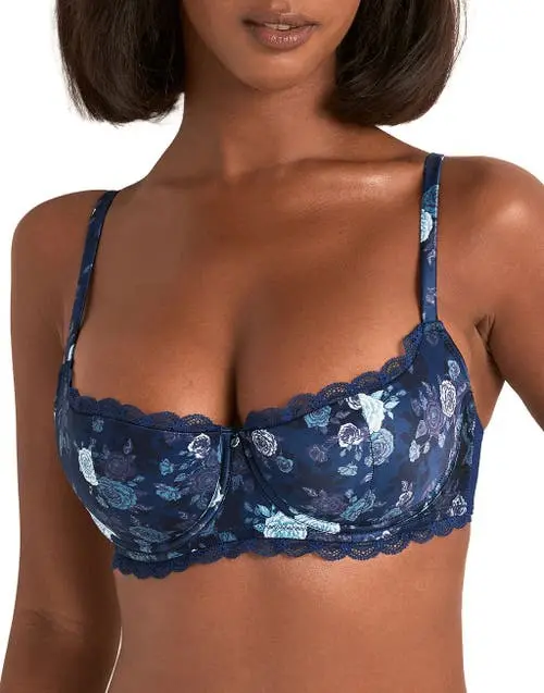 ADORE ME Elsie Contour Balconette Bra - Floral Black