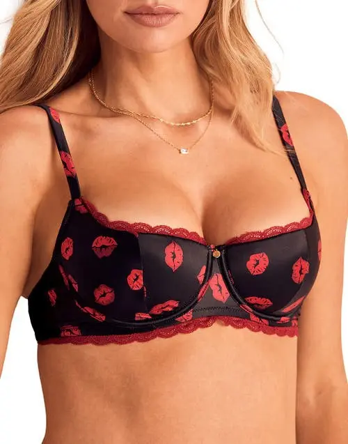 ADORE ME Elsie Contour Balconette Bra - Novelty Black