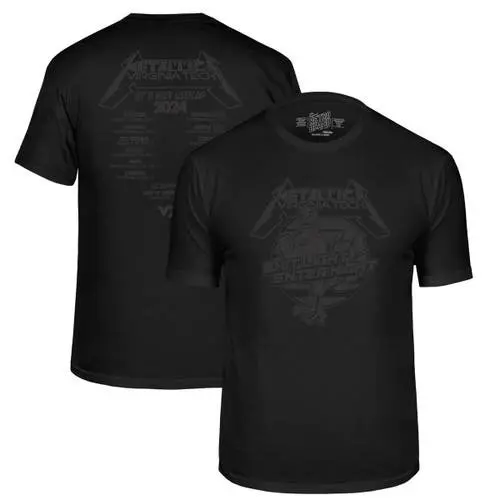 The Original Retro Brand Original Virginia Tech Hokies Metallica Retro T-shirt - Black