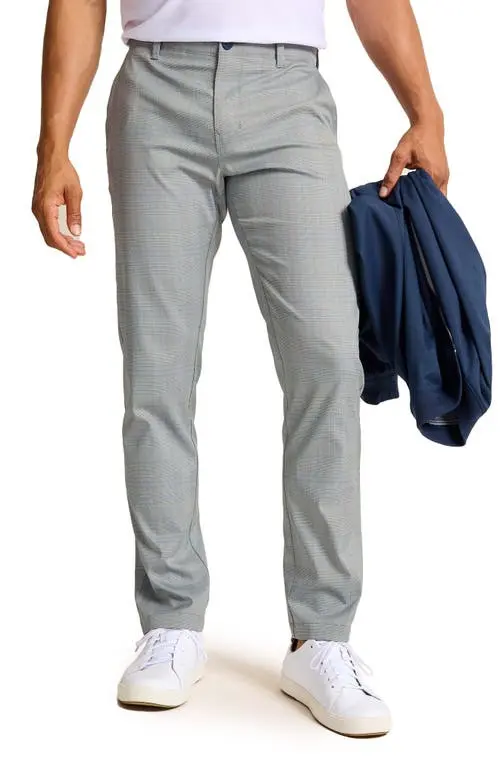 Tommy Bahama On Par Driver Island Plaid Islandzone® Flat Front Pants - Metallic Silver