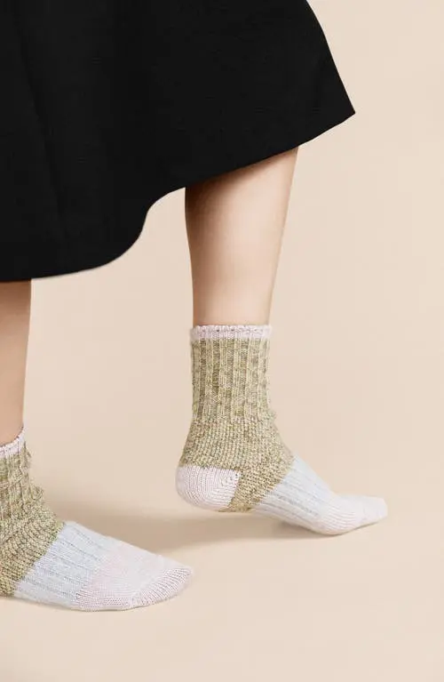 Hansel From Basel Pixie Dapple Crew Socks - Pastel