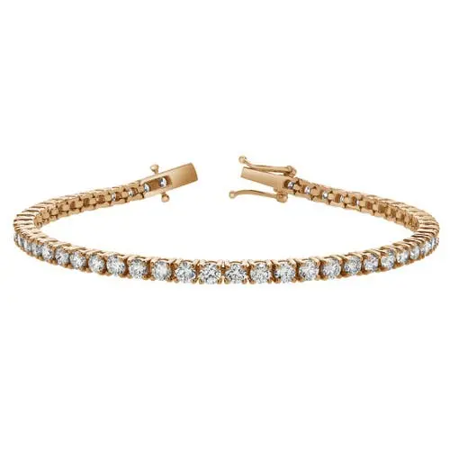 LUVMYJEWELRY Diamond Tennis Bracelet - 10k Rose Gold