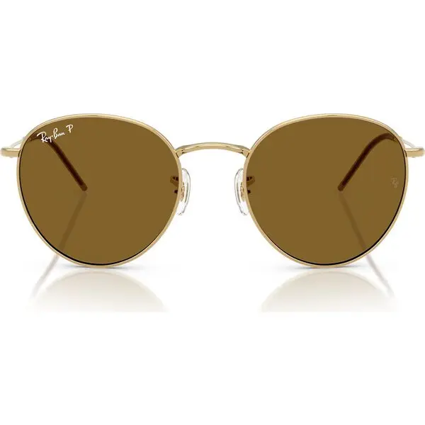 Ray-ban 55mm Polarized Phantos Sunglasses - Gold Flash