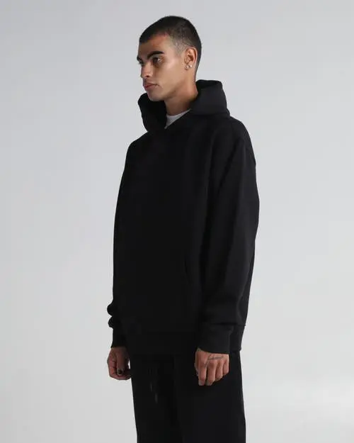 SHAKA WEAR Heavyweight Garment Dye Hoodie - Black