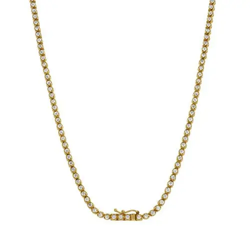 LUVMYJEWELRY 4.64 Ctw Diamond Tennis Chain - 14k Yellow Gold