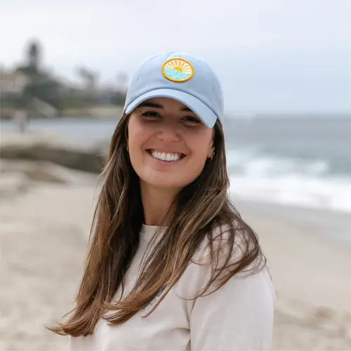 EVERYDAY CALIFORNIA Daisy Baseball Cap - Navy