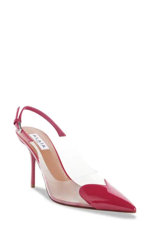 Alaïa Le Coeur Slingback Pump - Framboise