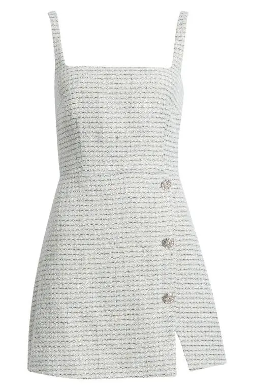 French Connection Metallic Tweed Mini Dress