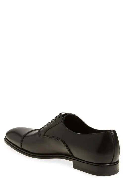 FERRAGAMO Boston Cap Toe Oxford - Nero