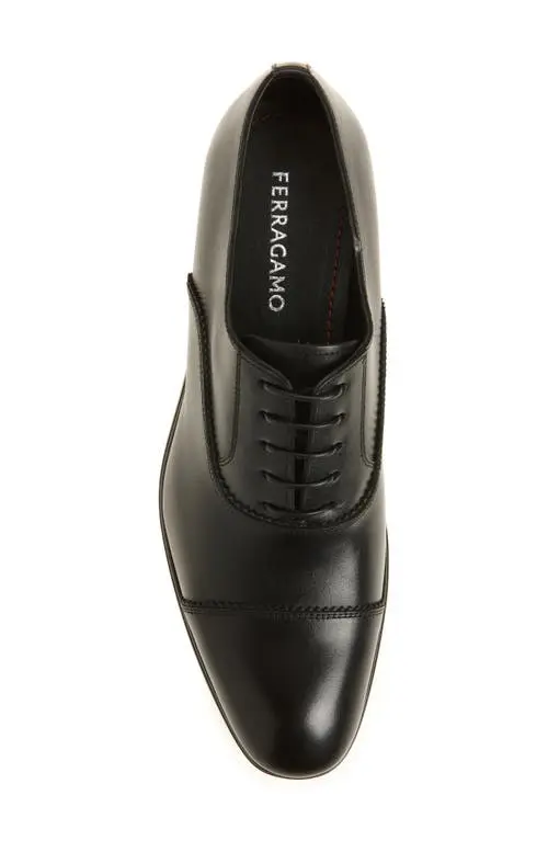 FERRAGAMO Boston Cap Toe Oxford - Nero