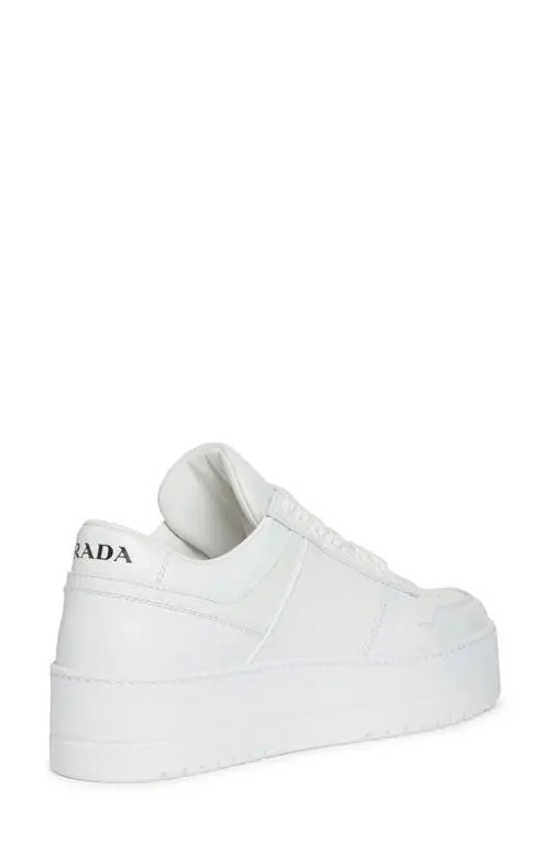 Prada Flatform Downtown Leather Sneakers