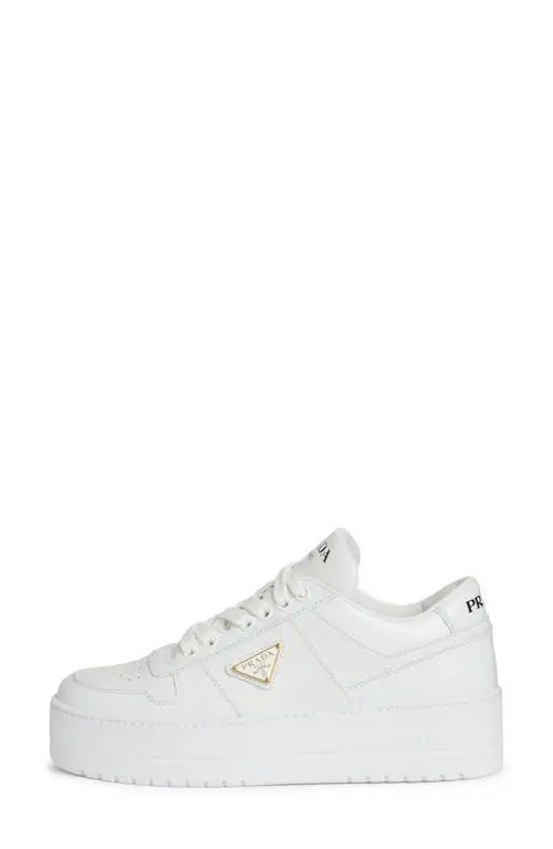 Prada Flatform Downtown Leather Sneakers