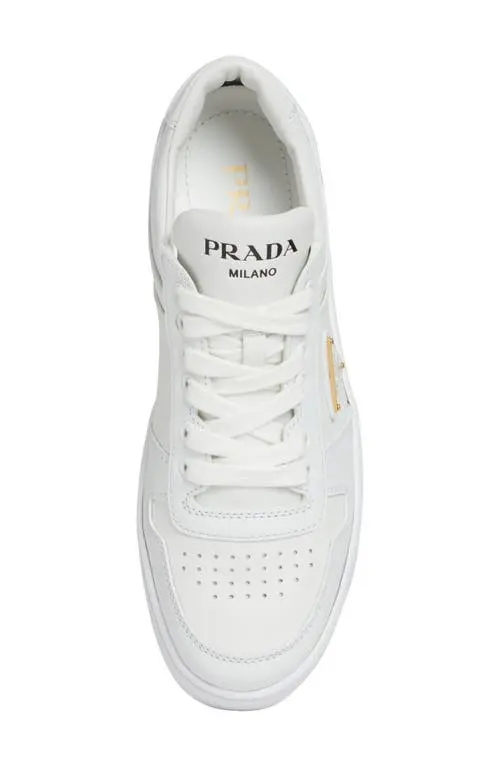 Prada Flatform Downtown Leather Sneakers